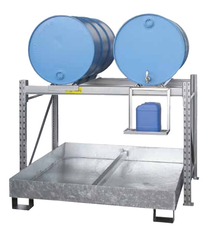 Racking for horizontal 200L storage A-B: Elega