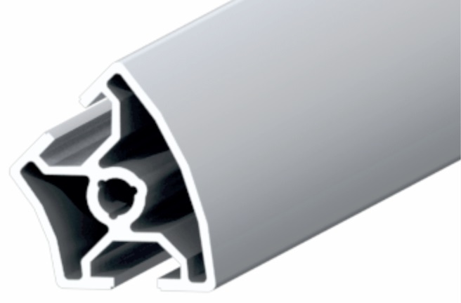 Curved spherical aluminum profile 30x45mm: Elega